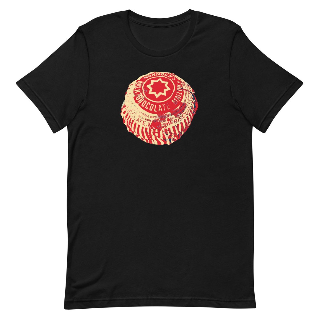 Tunnocks Tea Cake Pop Art Cream and Red Design Unisex T-shirt - Etsy