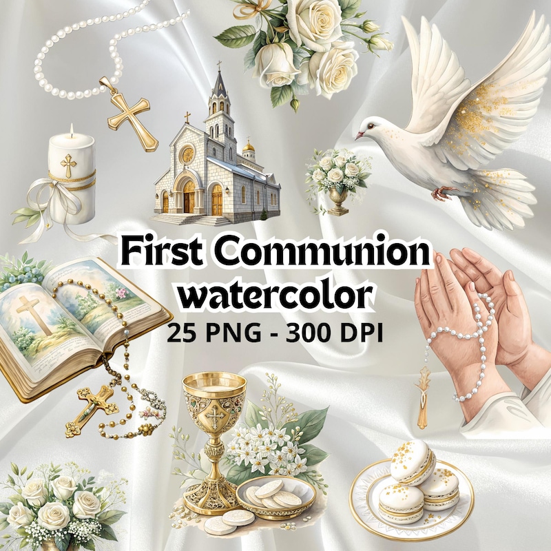 First Communion Clipart: - Etsy