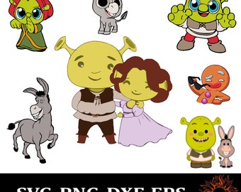 Shrek Svg for Cricut Shrek Png Shrek Clipart Puss (Instant Download) - Etsy