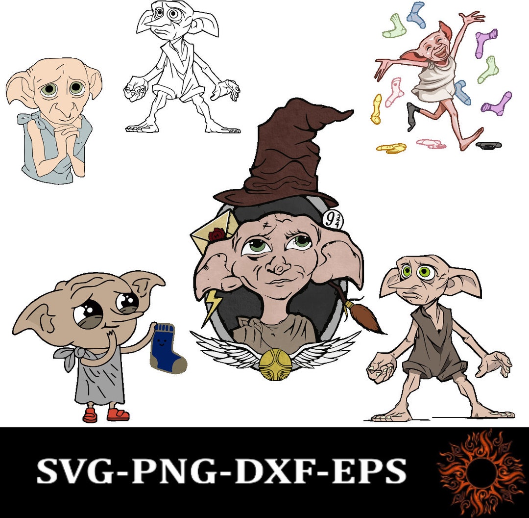 Dobby SVG | Svg Png Dxf Eps| Free Dobby SVG| Dobby is a Free Elf ...