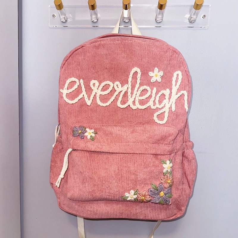 Embroidered Backpack - Etsy