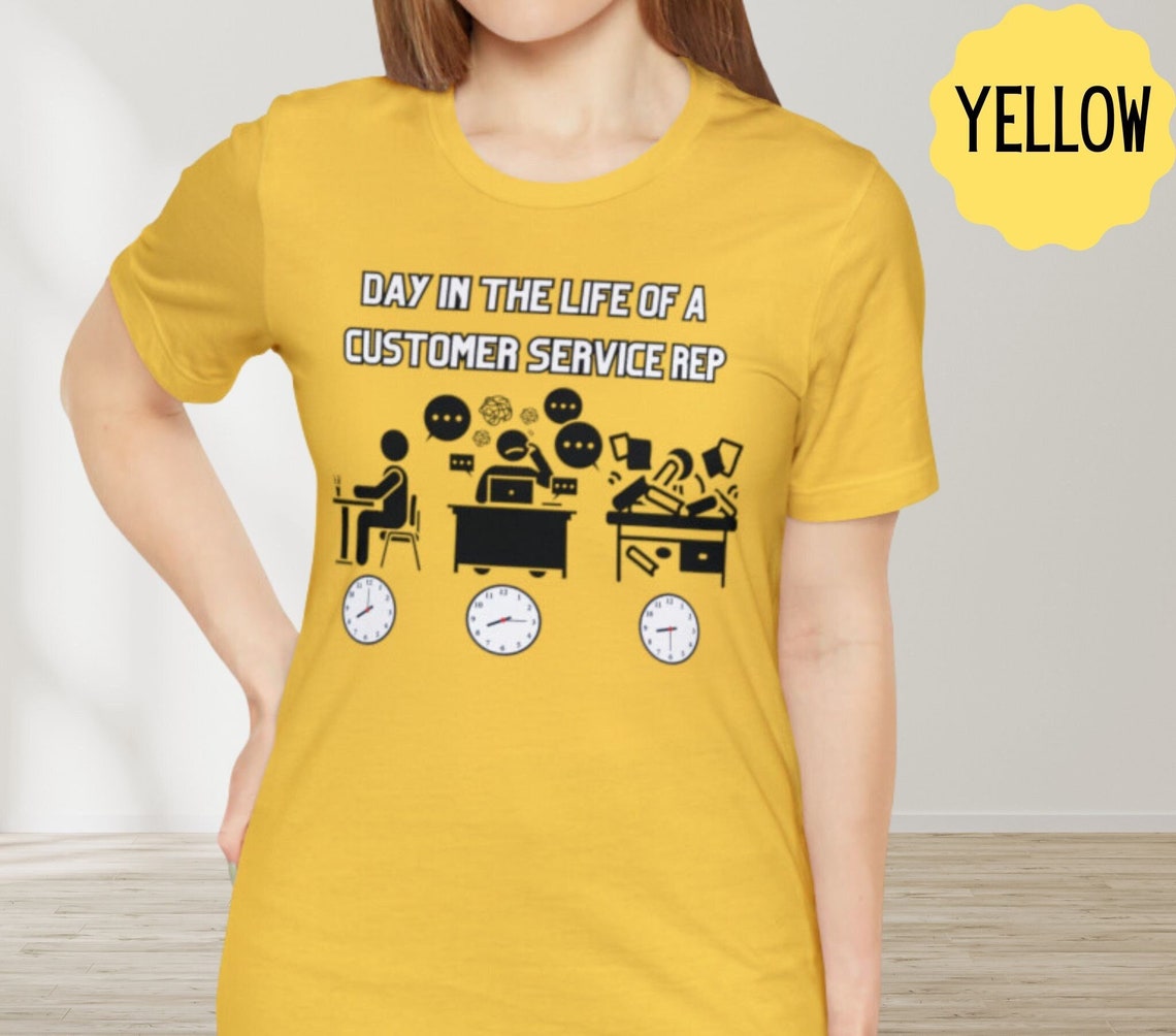 Customer Service Rep T-shirt: Day in the Life CSR Graphic Tee - Etsy