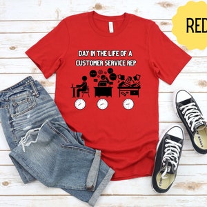 Customer Service Rep T-shirt: Day in the Life CSR Graphic Tee - Etsy