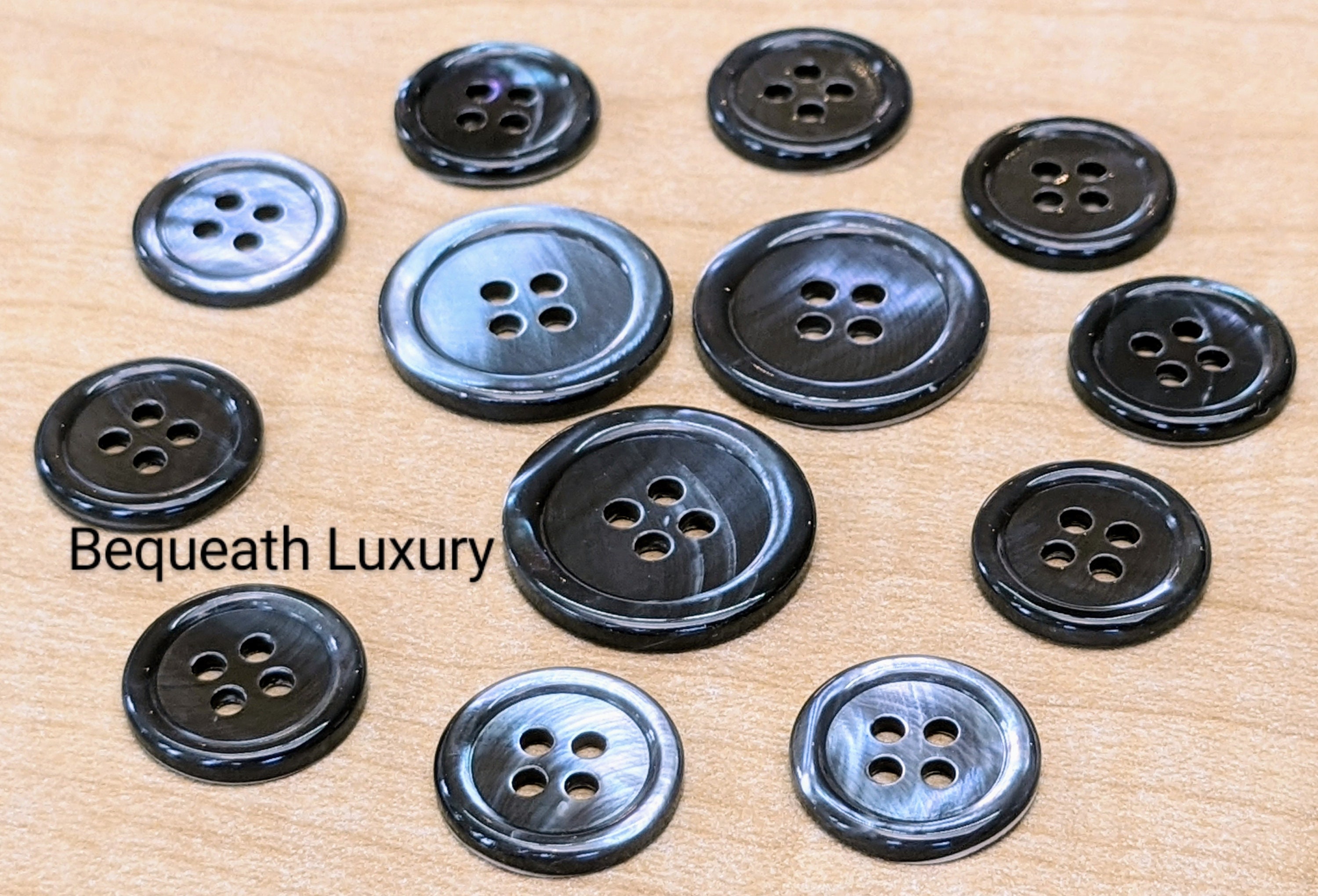 Beautiful Gray Mother of Pearl Suit Buttons, Luxurious High End M.O.P ...