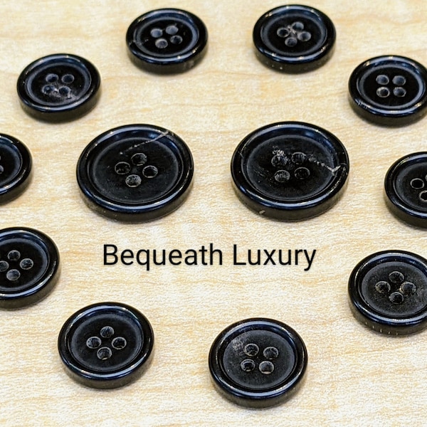Black Coat Buttons - Etsy