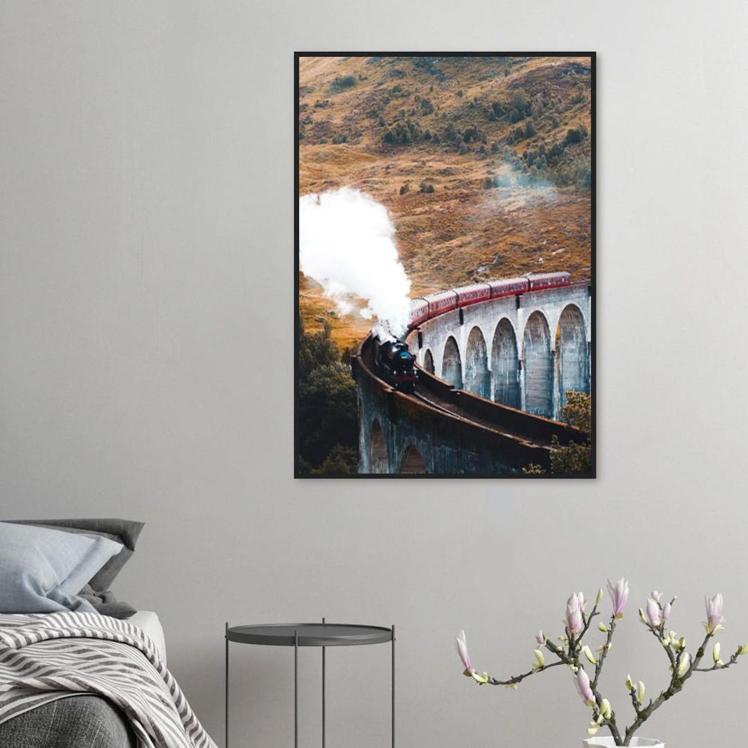 Hogwarts Express Poster in a Wooden Frame – Magical Wall Art - Etsy
