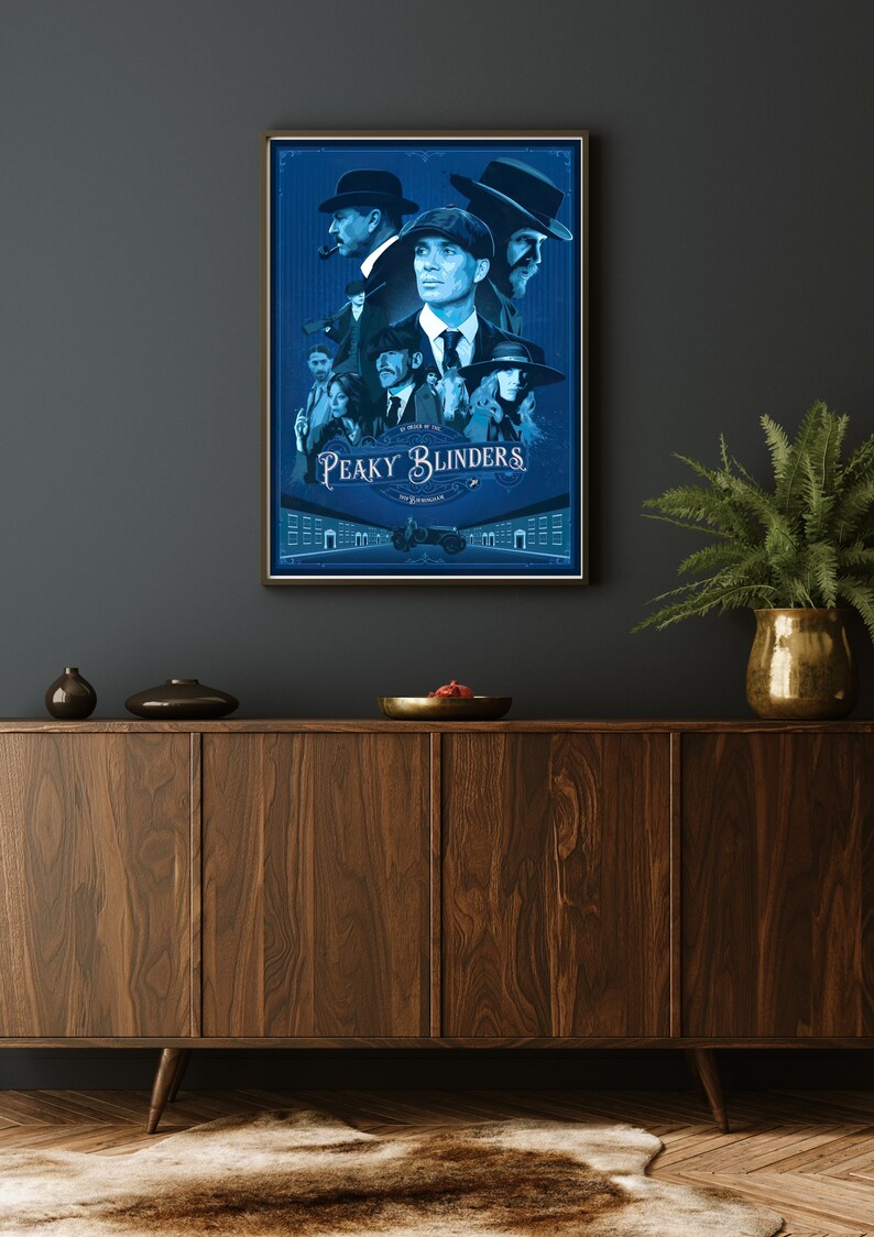 Peaky Blinders Poster, Thomas Shelby Wall Art, Rolled Canvas - Poster ...