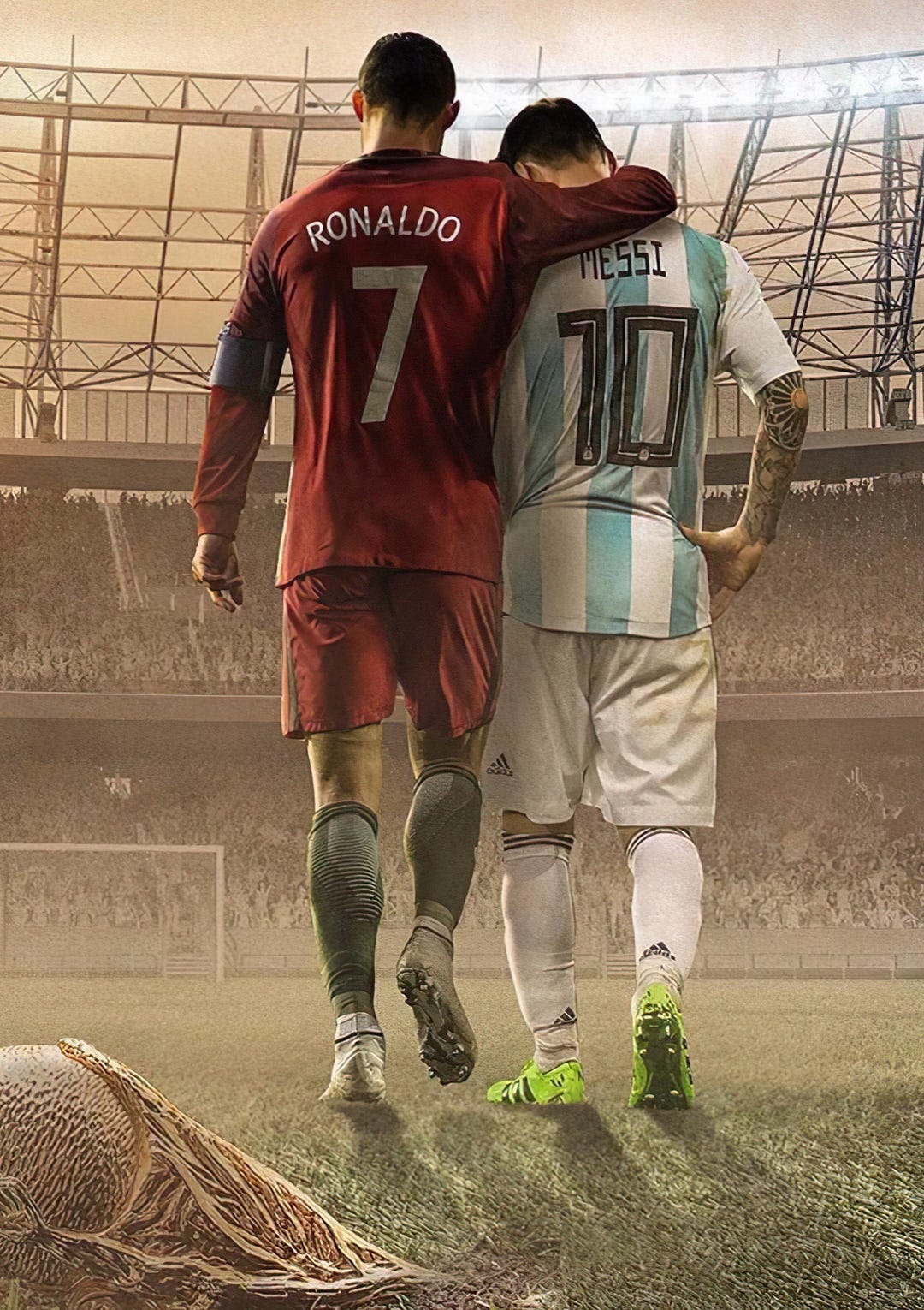 Ronaldo and Messi Poster Template Digital File - Download File - Etsy