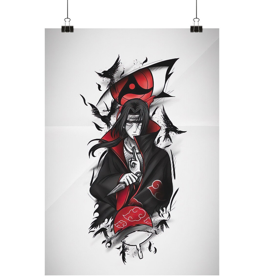 Anime Sasuke, Naruto Wall Decoration Poster Din A1,A2,A3,A4 high - Etsy