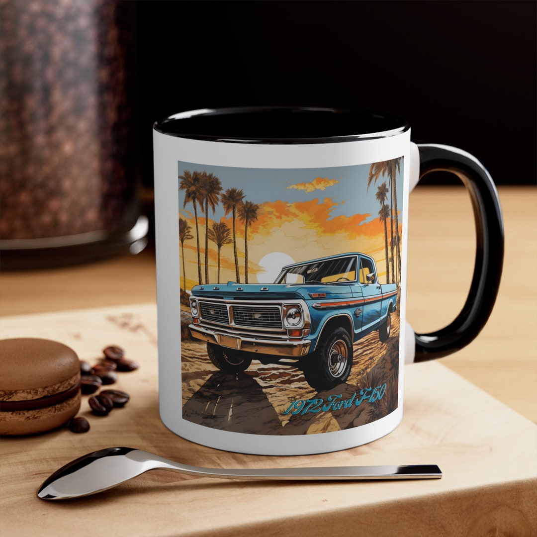 1972 Ford F-150 Retro Style Mug, 1972 Ford Pickup Truck, 1972 F-150 ...
