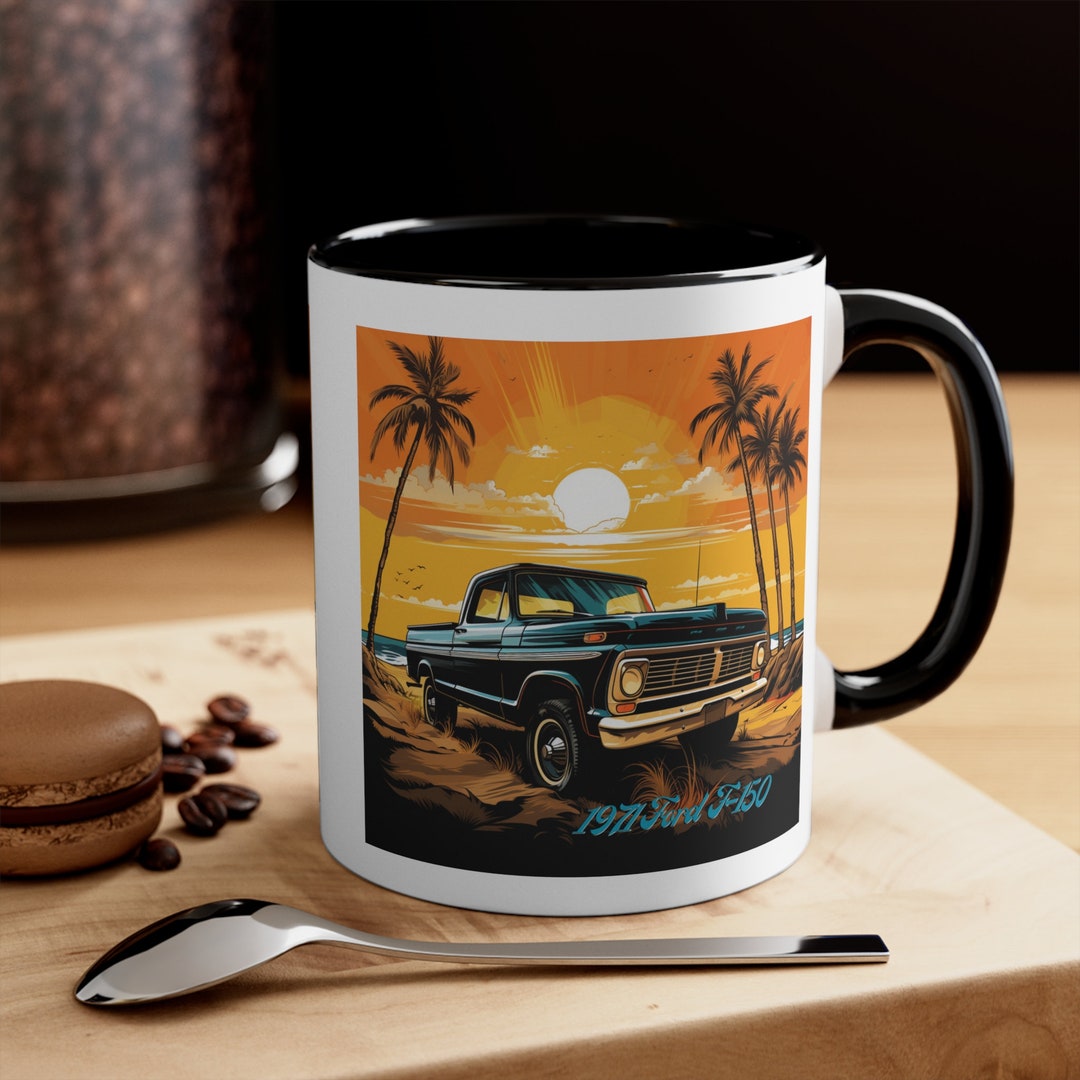 1971 Ford F-150 Retro Style Mug, 1971 Ford Pickup Truck, 1971 F-150 ...