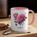 Personalized Pink Roses & Bee Mug Pink Roses Coffee Mug Pink - Etsy