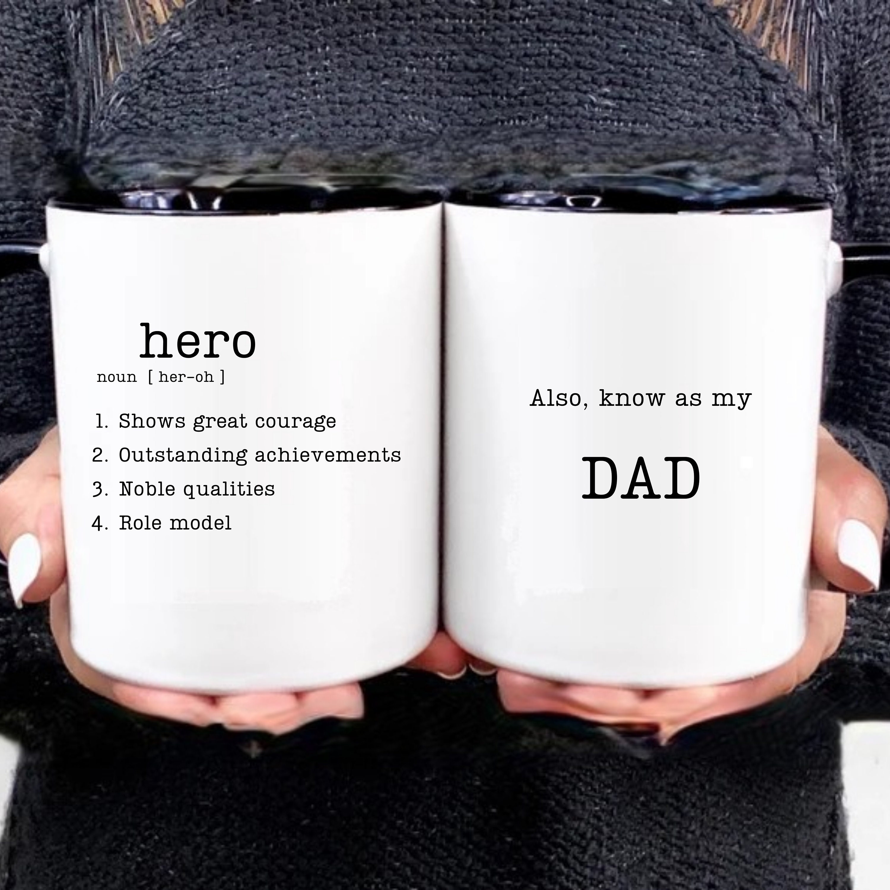My Hero Dad Mug, Father's Day Gift, Coffee Lover - Etsy