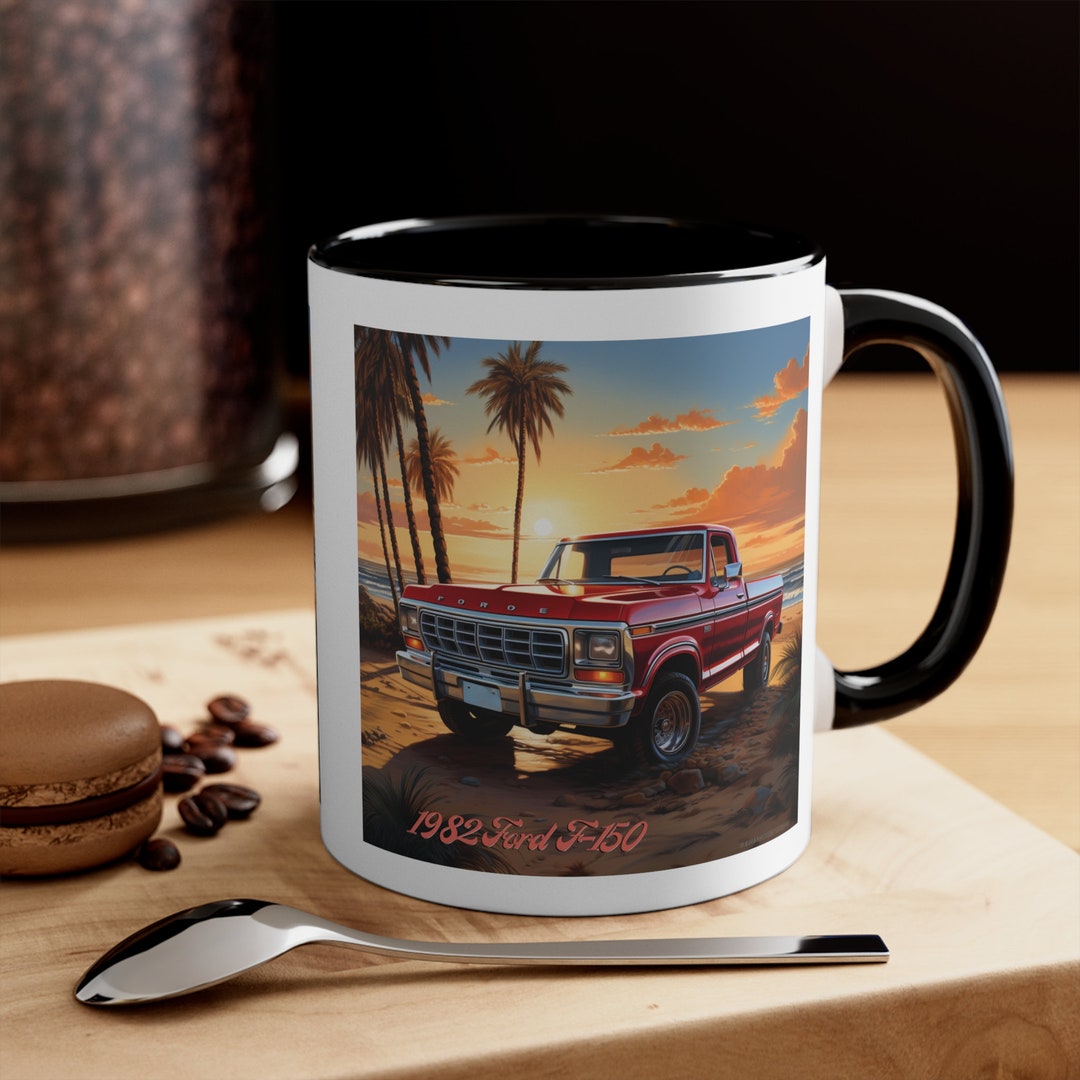 1982 Ford F-150 Retro Style Mug, 1982 Ford Pickup Truck, 1982 F-150 ...