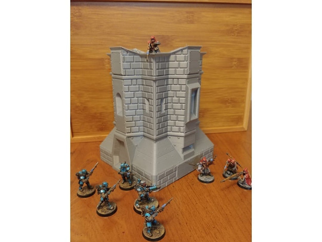 Terrain Scenery for Tabletop Wargaming Watchtower Bunker Power ...