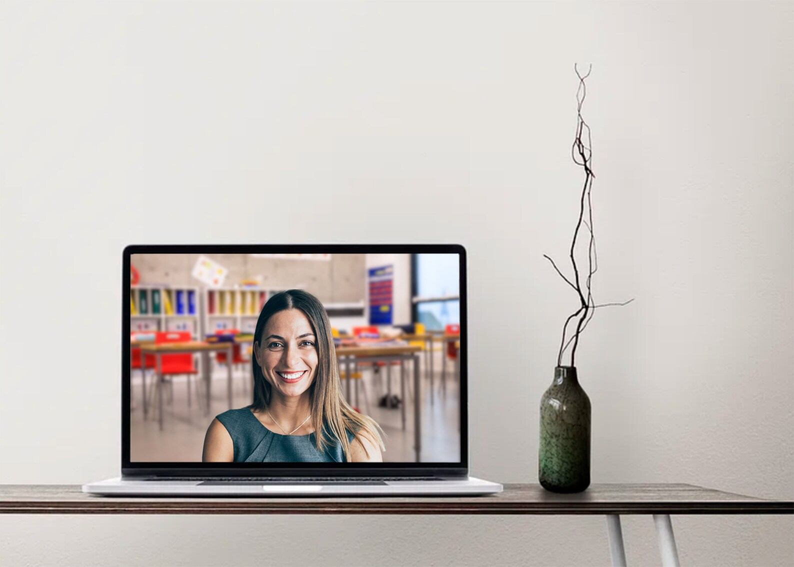 Teaching Zoom Background, Online Teacher Virtual Background, Vipkid ...