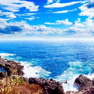 Beach Zoom Background Instant Download, Bright Sky Microsoft Teams ...