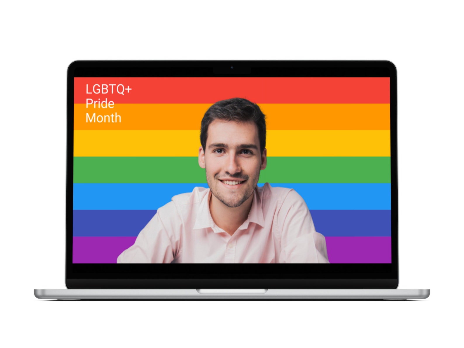 Work From Home Zoom Background to Celebrate LGBTQ Pride Month, Bright ...