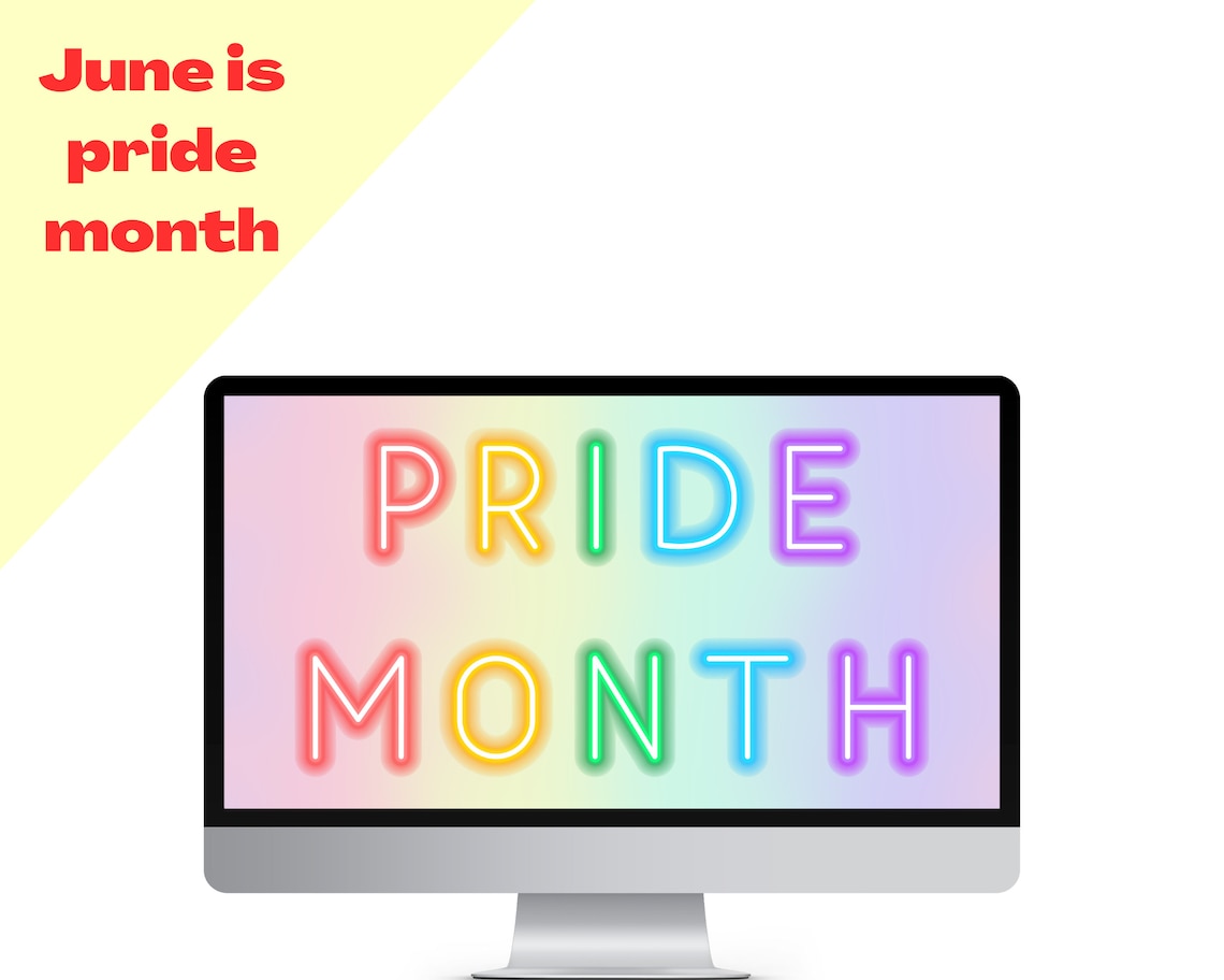 Work From Home Zoom Background to Celebrate LGBTQ Pride Month, Bright ...