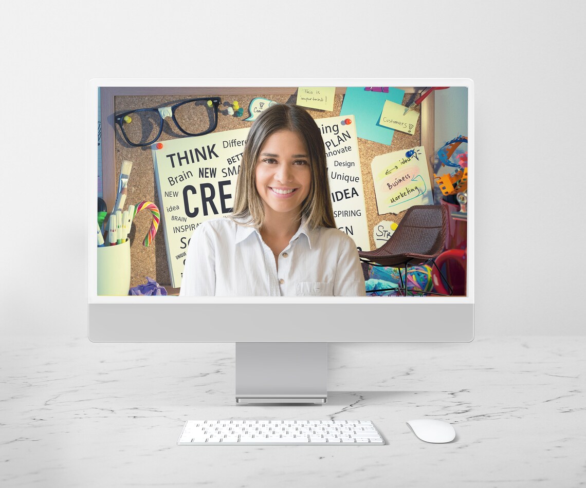 Teaching Zoom Background, Digital Download, Inspirational Virtual ...