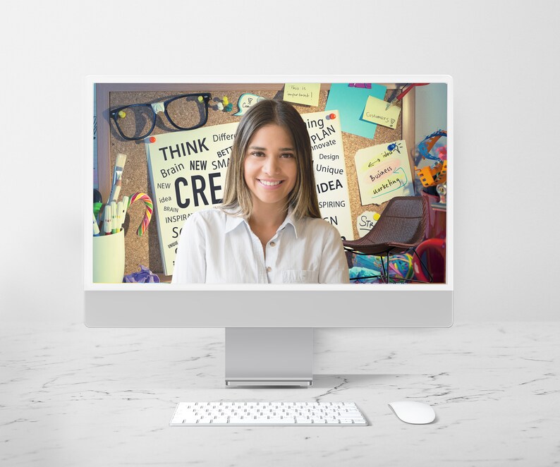 Teaching Zoom Background, Digital Download, Inspirational Virtual ...