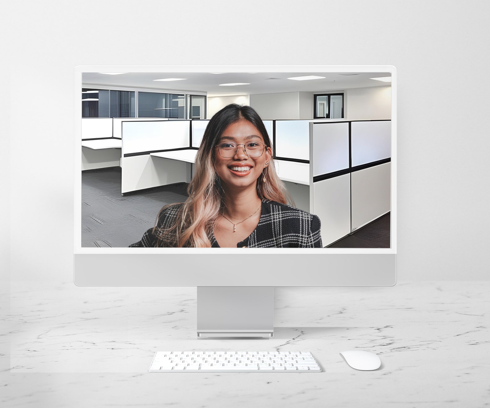 Realistic Office Zoom Background, Online Meeting Background, Plain ...