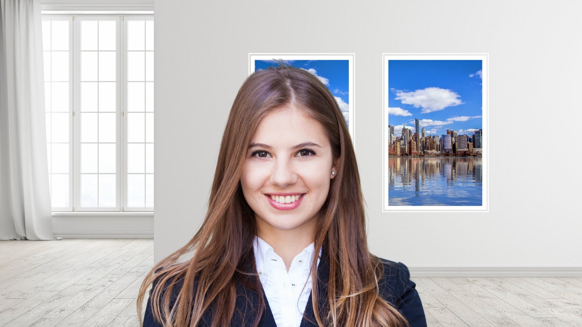 Skyline Painting Zoom Background Home Office, Videoconferencing ...