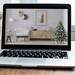 Realistic Home Office Digital Background Christmas, Zoom Meeting ...