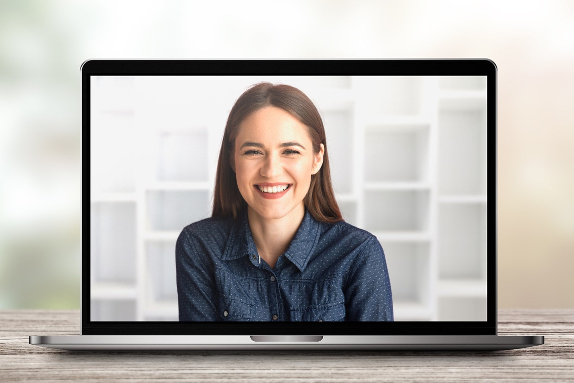 Blurred White Bookshelf Zoom Backgrounds, MS Teams Background Digital ...