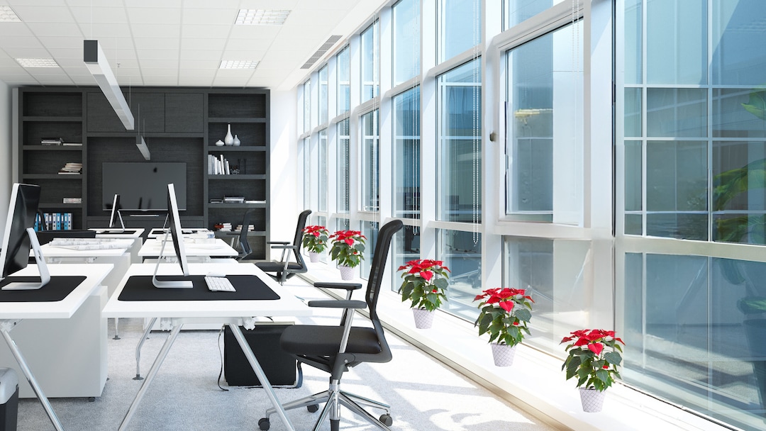 Best Christmas Zoom Office Background, Professional Home Office Xmas ...