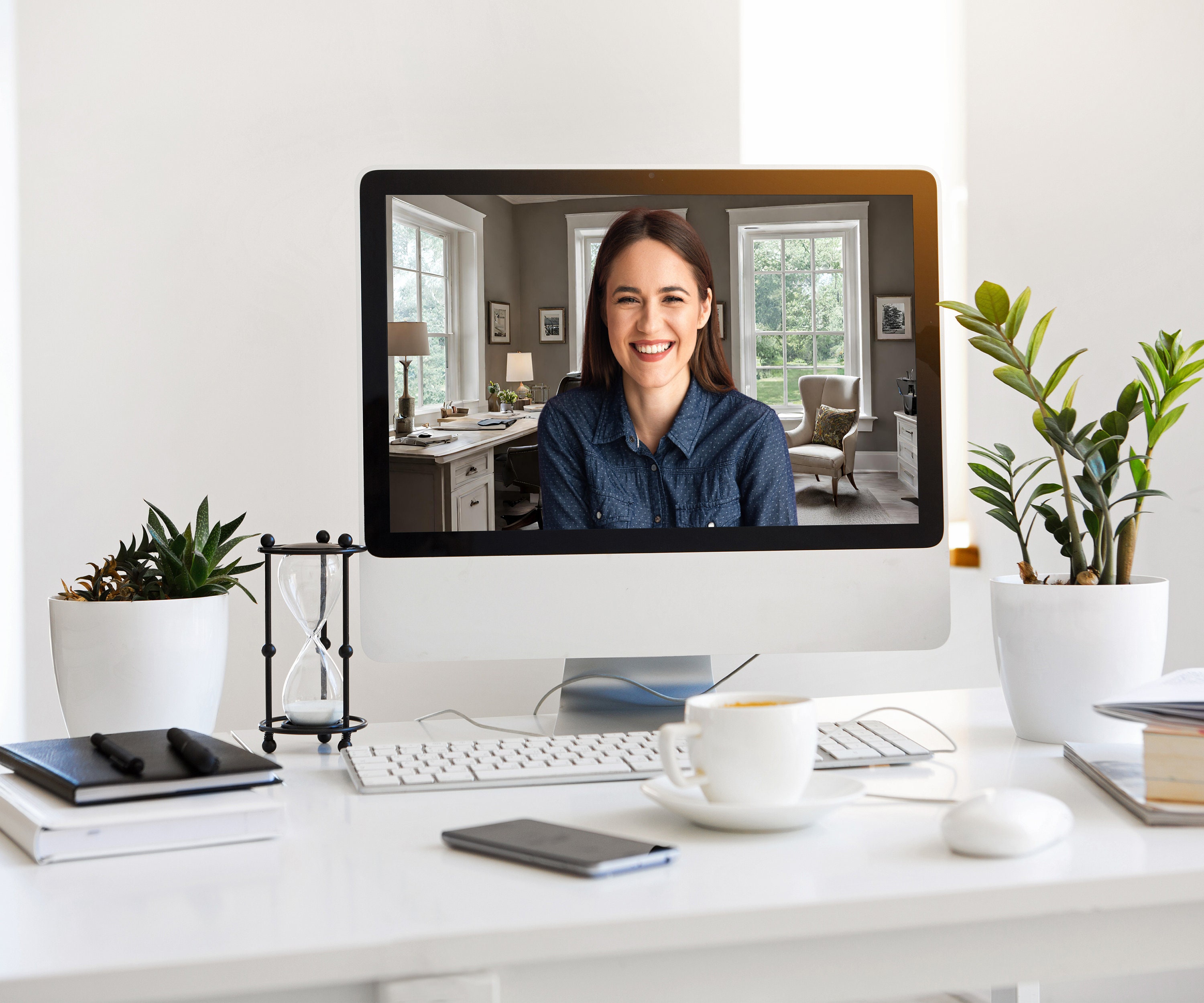 Home Office Zoom Background Windows, Zoom Meeting Virtual Background, MS Teams Professional ...