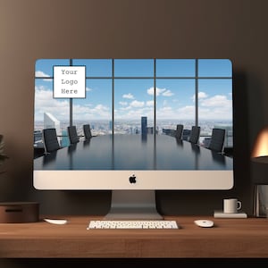 4 Custom Zoom Backgrounds Bundle for Teams, Professional Personalized ...