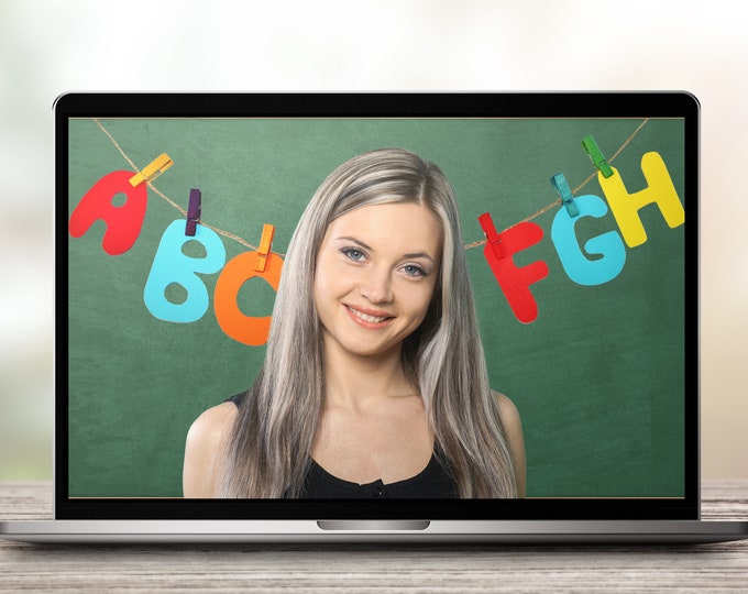 Online Teaching Zoom Background, Teacher Virtual Background, Vipkid ...