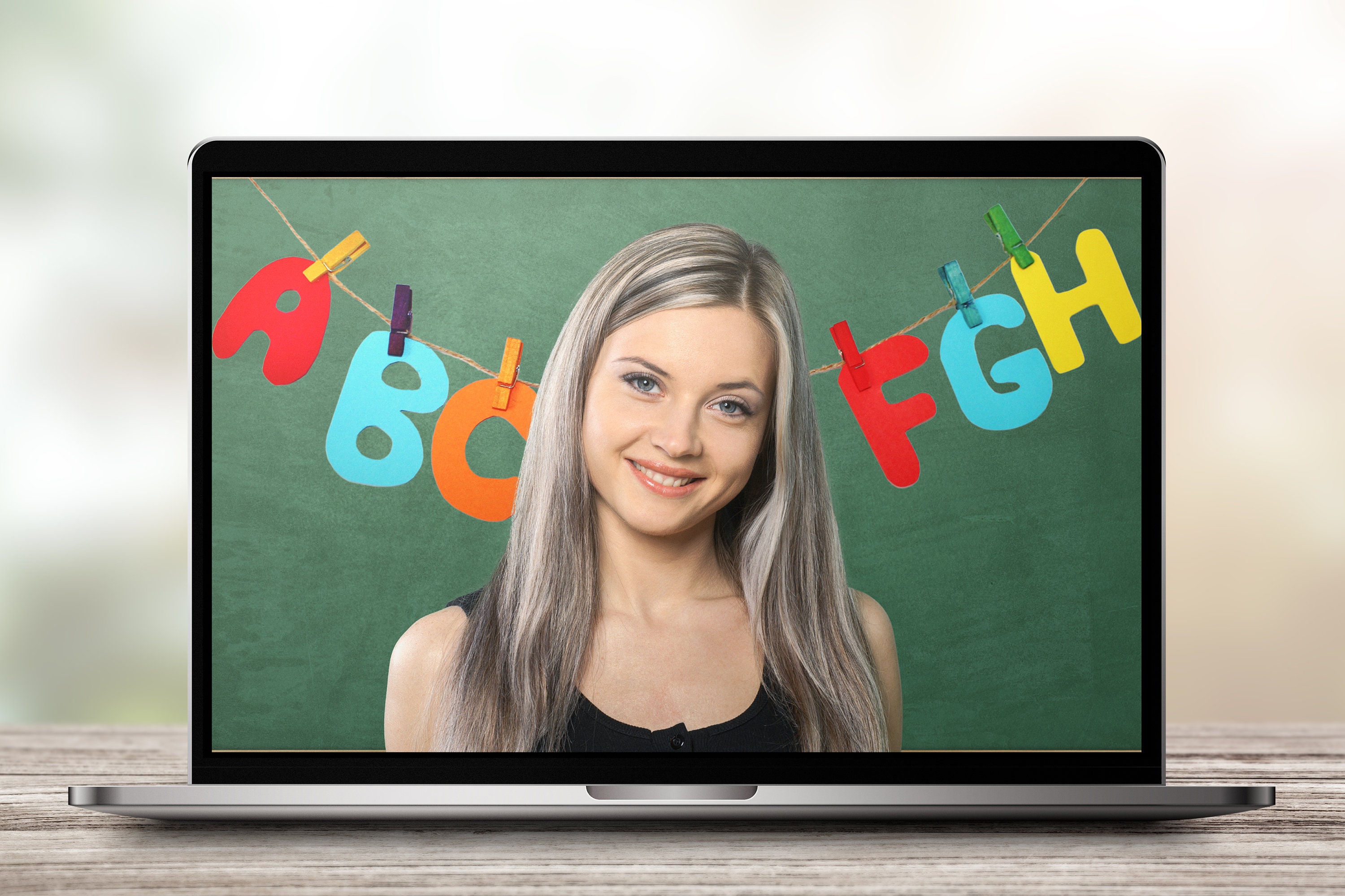 Zoom Background Teacher, Virtual Background Home Office Vipkid Backdrop ...