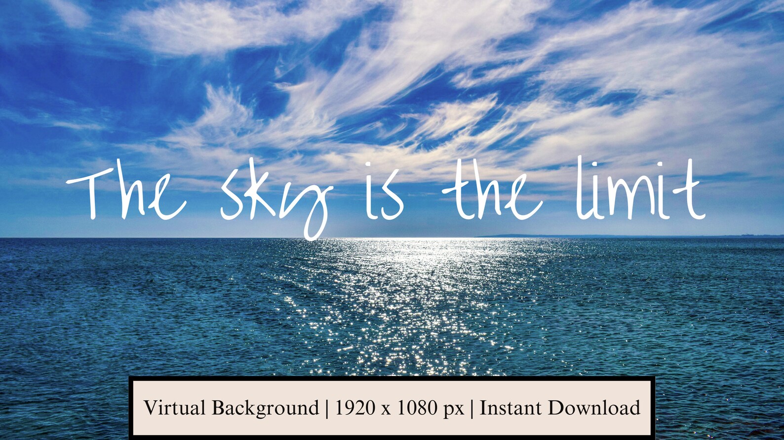 Inspirational Sky Zoom Background, Zoom Meeting Virtual Background, MS ...