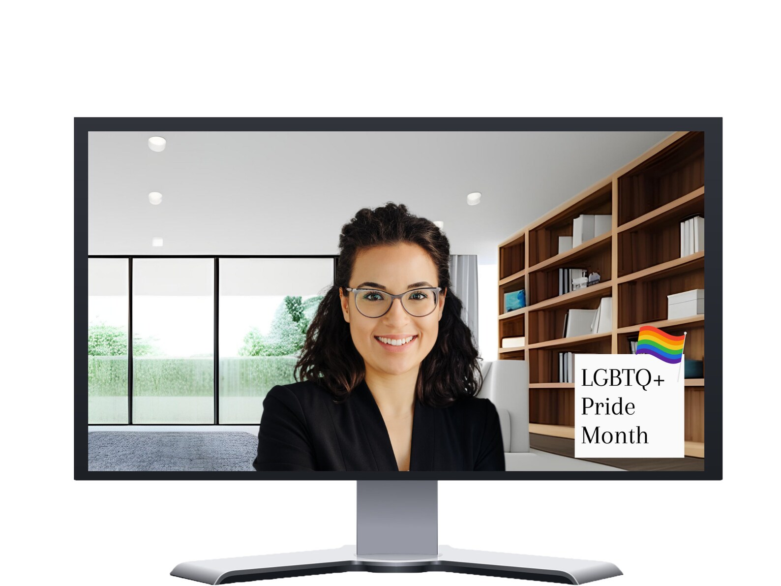 Elegant Zoom Background for LGBTQ Pride Month, Work From Home Virtual ...