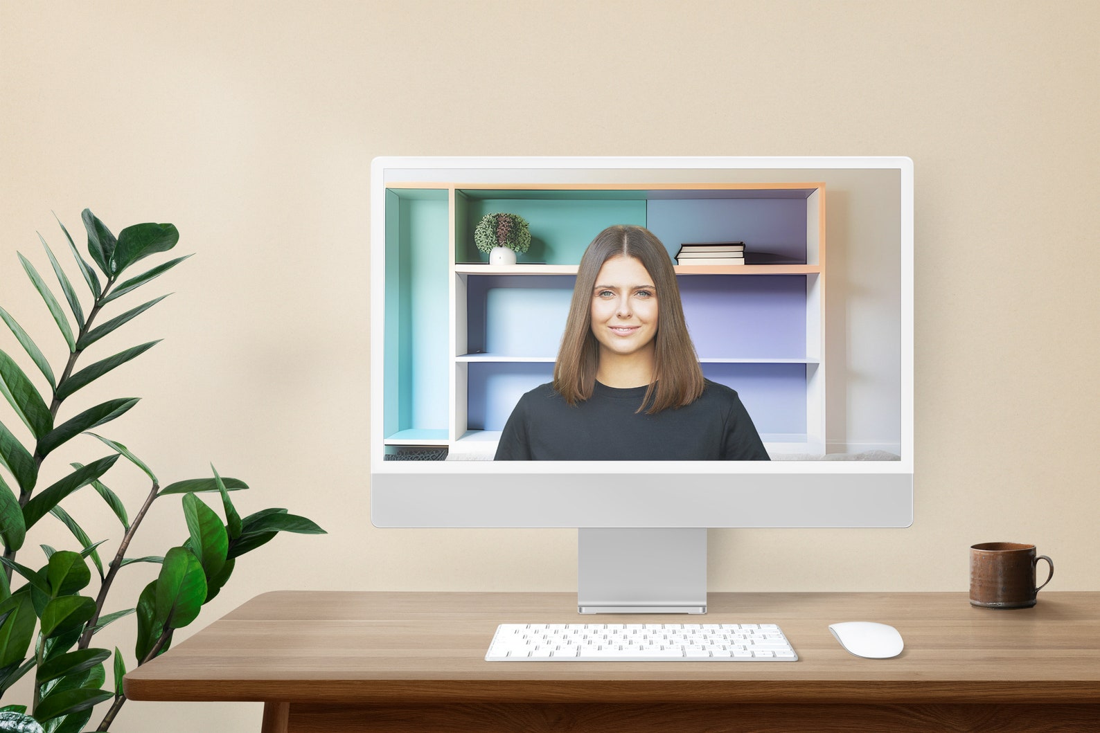 Colorful Zoom Background MS Teams Virtual Background Home - Etsy Canada