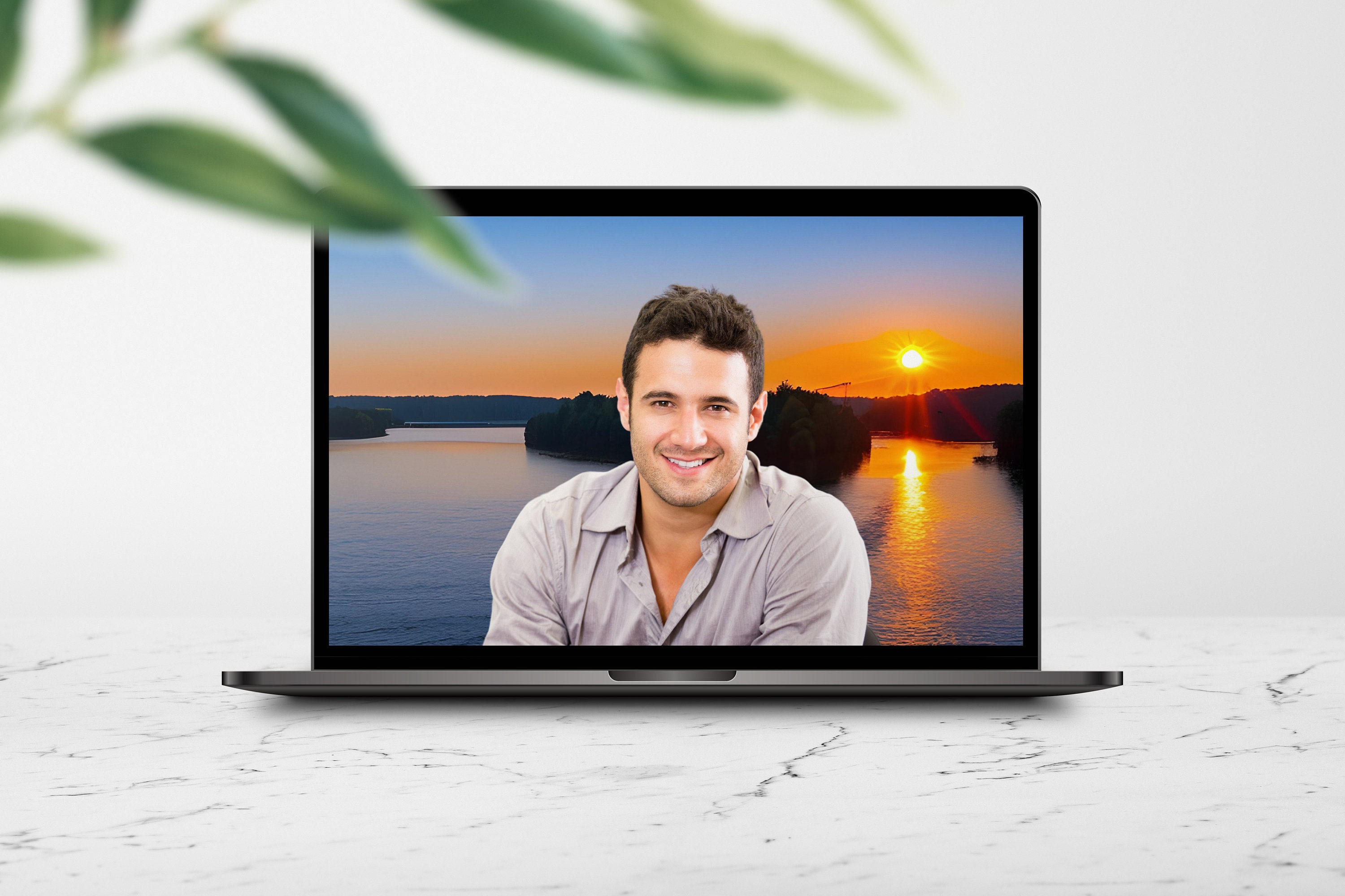 Sunset Zoom Background, Photography Backdrop, Work From Home Office ...