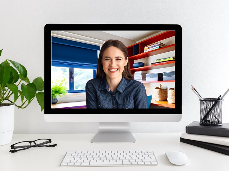 Fun Zoom Background for Video Calls, Vibrant Colored Virtual Background ...