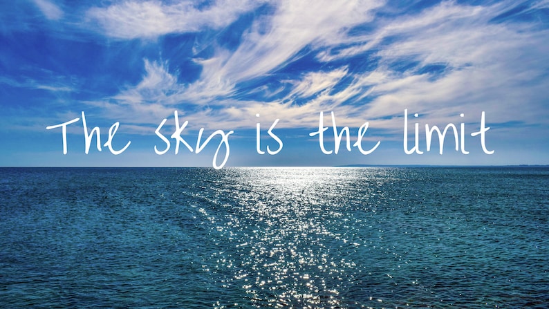 Inspirational Sky Zoom Background, Zoom Meeting Virtual Background, MS ...