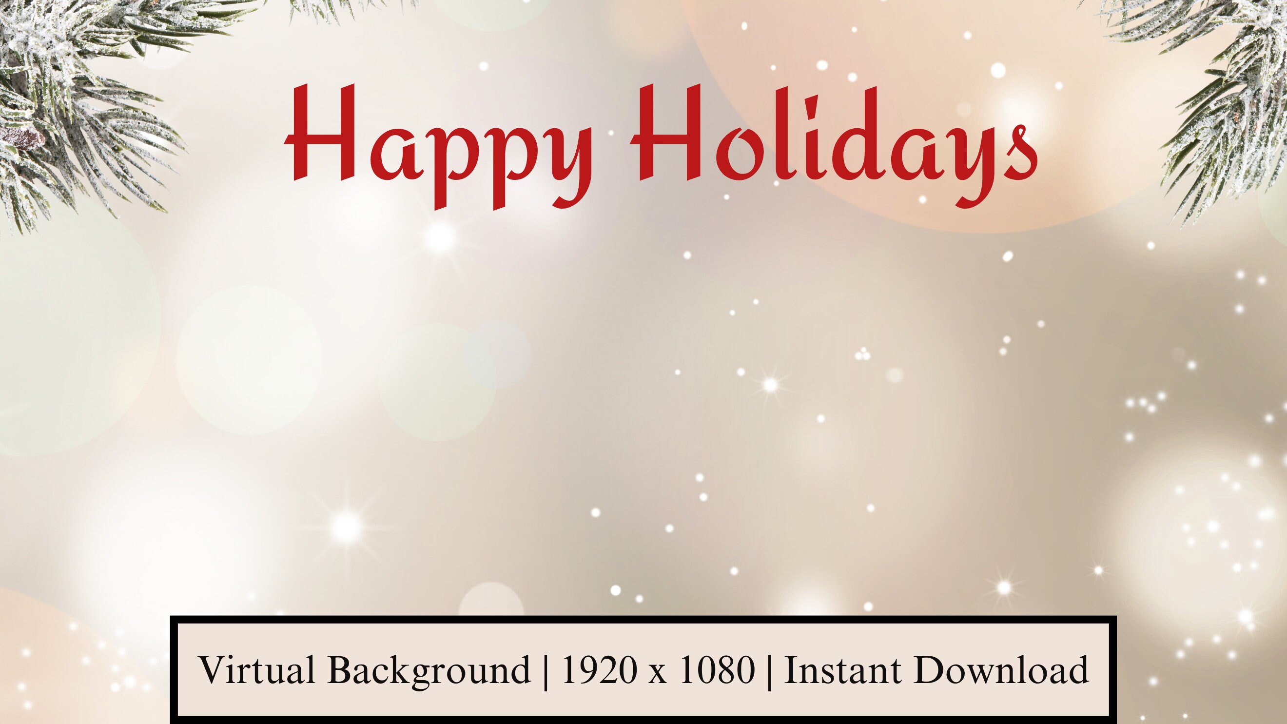 Zoom Background Christmas Office, Digital PNG Vipkid Background, Xmas ...