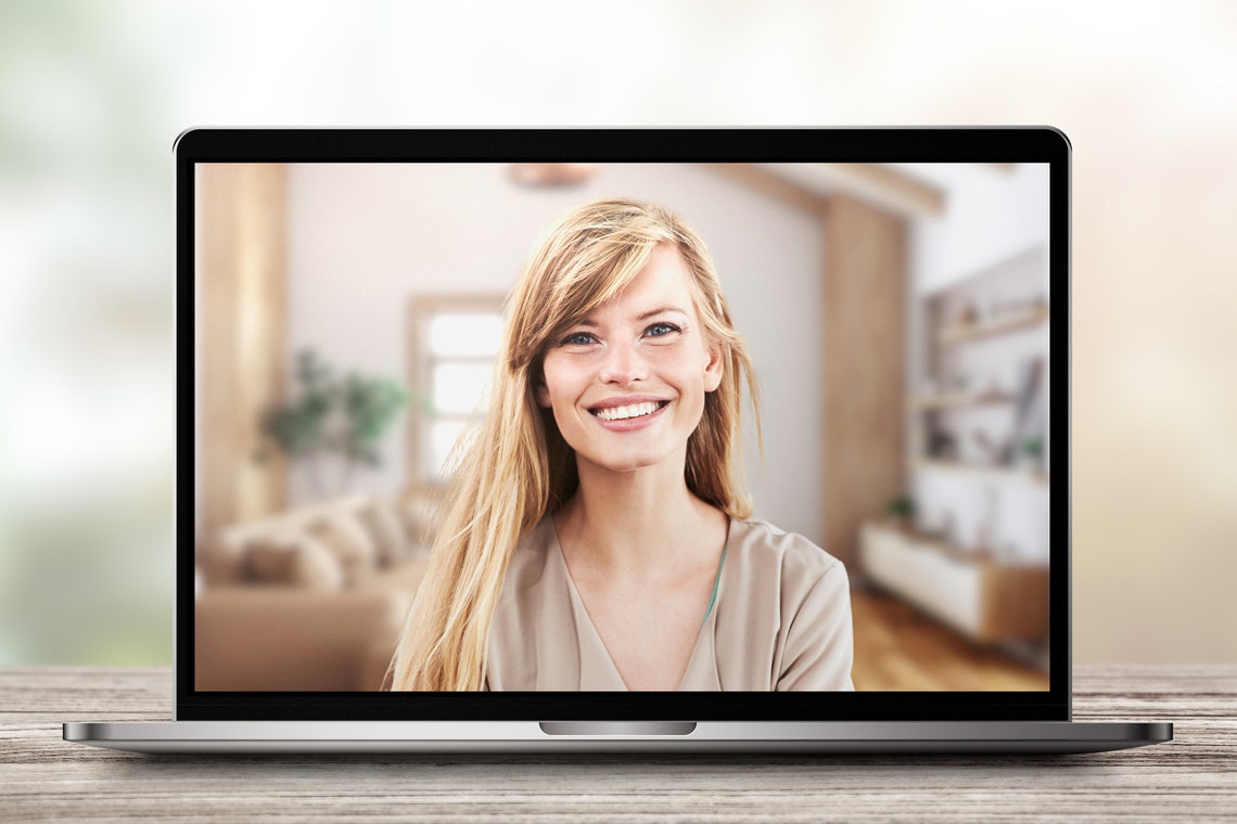 Blurred Home Office Zoom Background, Virtual Backdrop Zoom Meeting ...