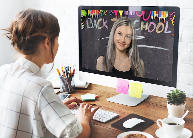 Zoom Background Teacher, Home Office Vipkid Backdrop, ESL Teacher ...