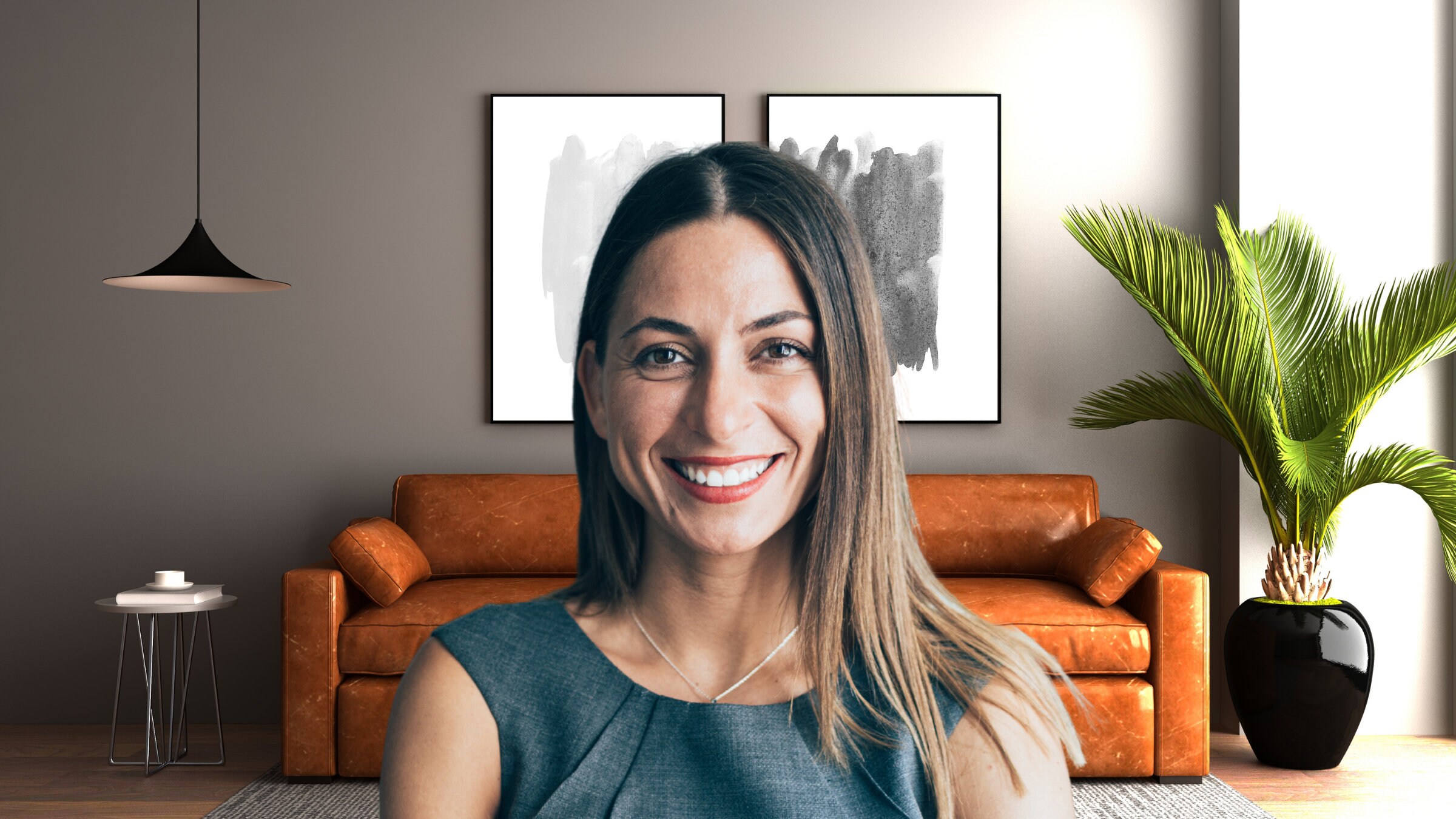 Home Office Zoom Background, Realistic Home Virtual Background, Room ...