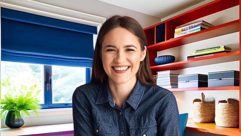 Fun Zoom Background for Video Calls Vibrant Colored Virtual - Etsy