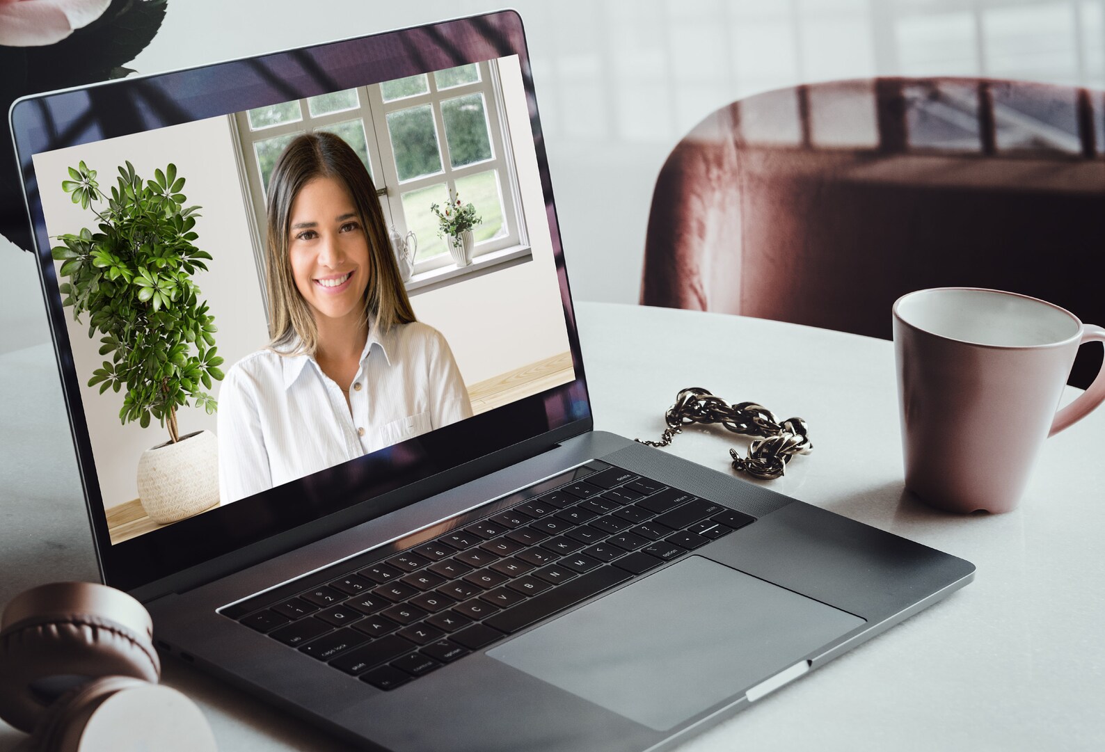 Virtual Background Zoom for Office, Minimalist Zoom Background With ...
