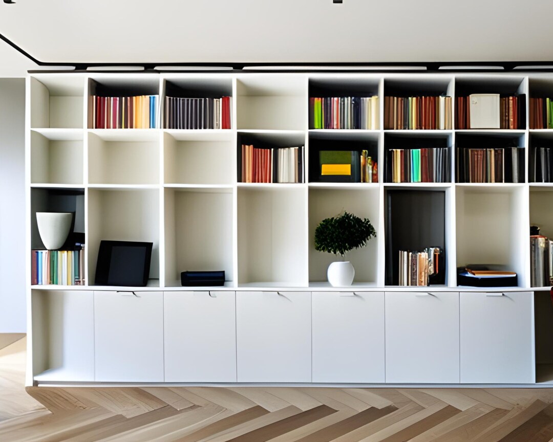 White Bookshelf Zoom Background, Work From Home Virtual Background, MS ...