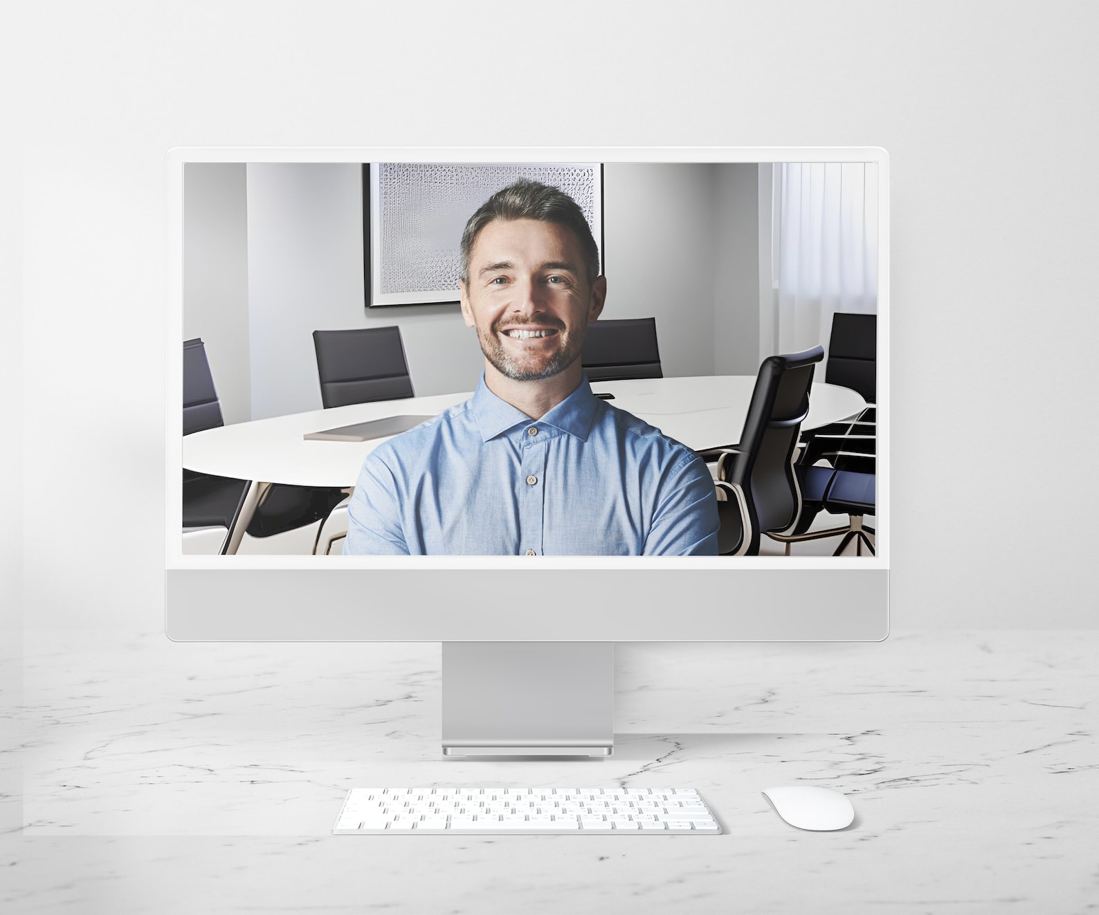 Boardroom Table Professional Zoom Background Office, Virtual Background ...