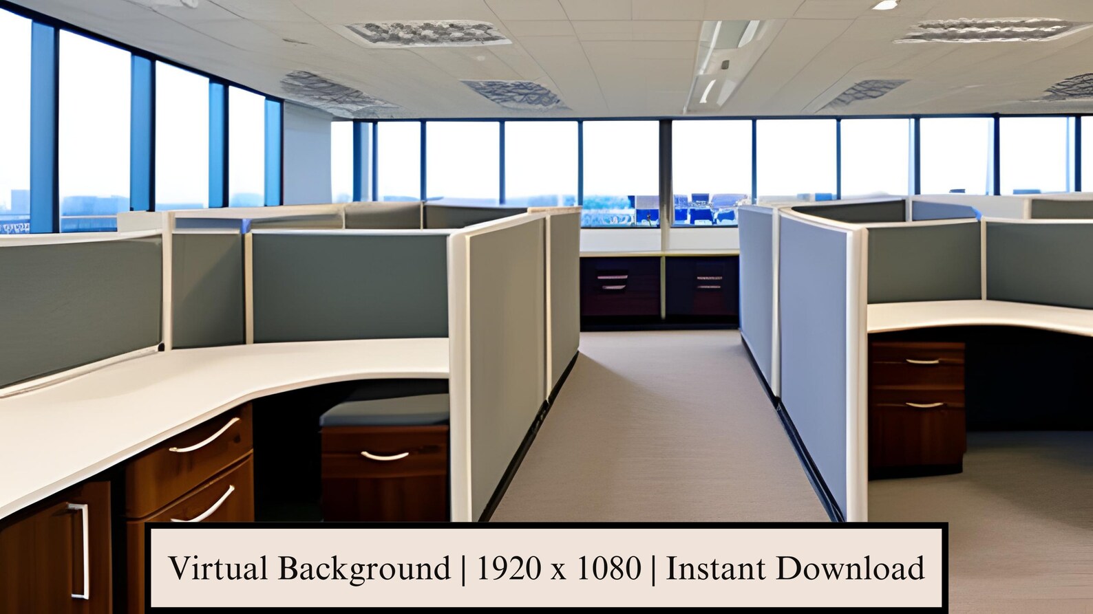 Professional Zoom Background, Teams Digital Download Virtual Background ...