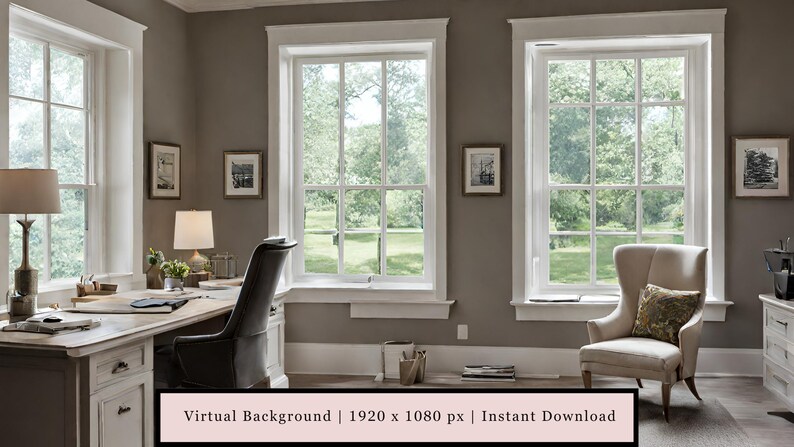 Home Office Zoom Background Windows, Zoom Meeting Virtual Background ...